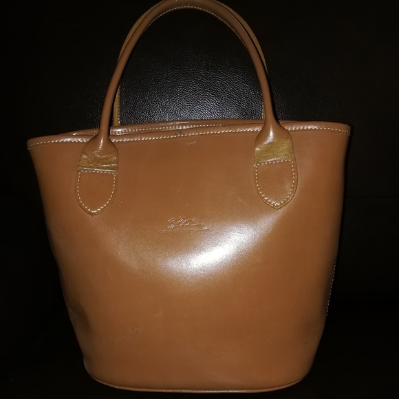 Longchamp | Bags | Vintage Leather Long Champ Tote Bag | Poshmark